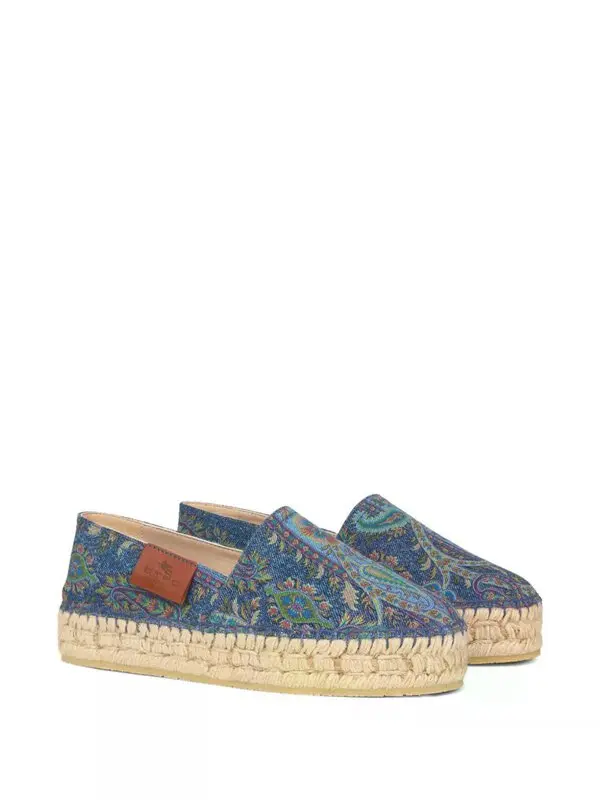 Etro Denim Espadrilles - Blue