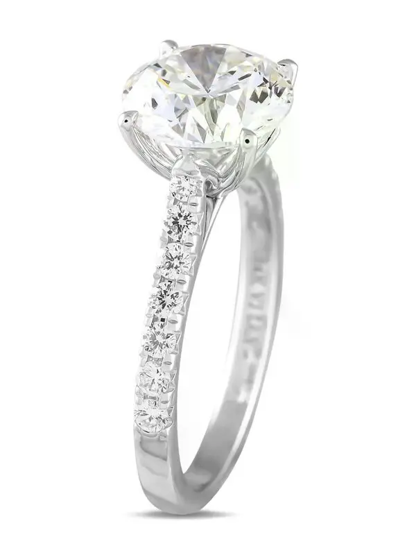 LB EXCLUSIVE 14k White Gold Diamond Cocktail Ring - Silver