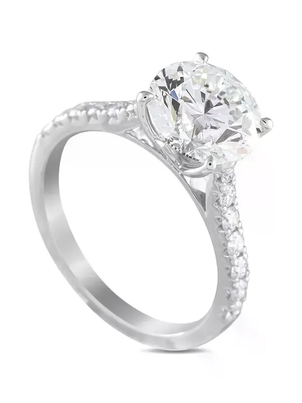 LB EXCLUSIVE 14k White Gold Diamond Cocktail Ring