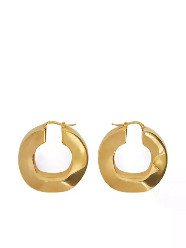 JIL SANDER Hoop Earrings - Gold