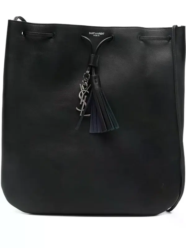Saint Laurent Medium Jean Flat Tassel-charm Shoulder Bag - Black