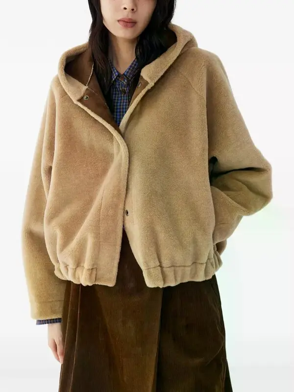 STUDIO TOMBOY Hooded Reversible Jacket - Neutrals