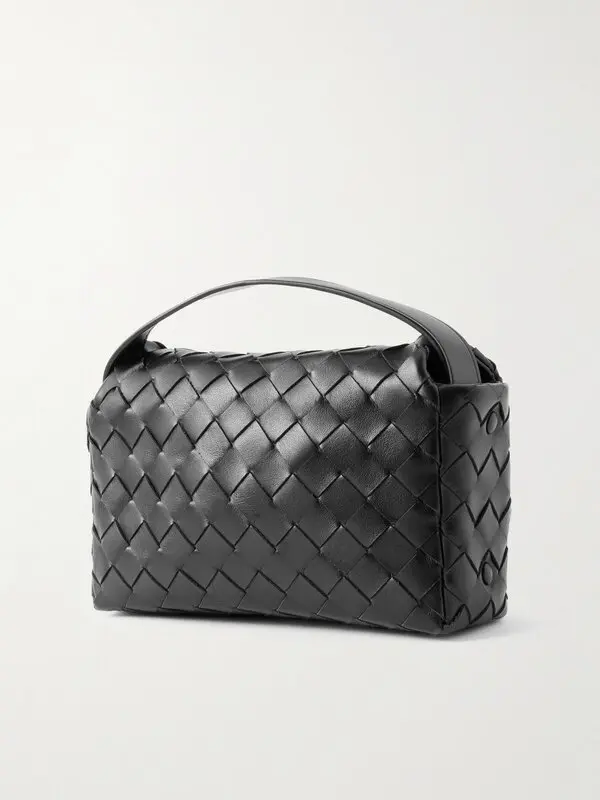 Bottega Veneta Intrecciato Leather Messenger Bag