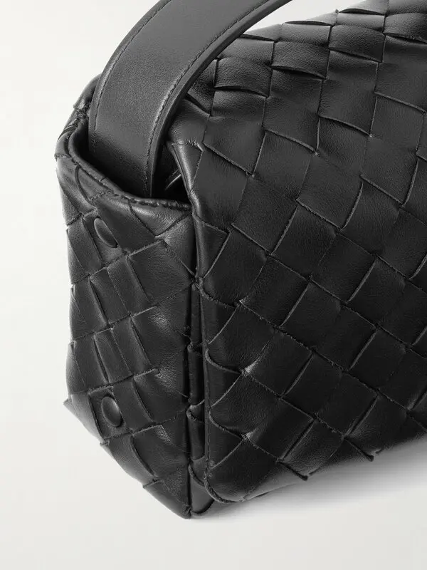 Bottega Veneta Intrecciato Leather Messenger Bag