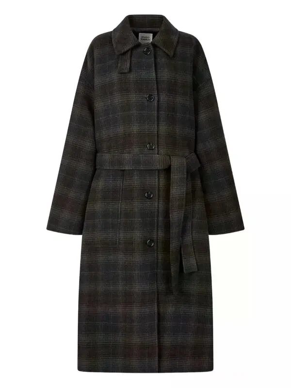 STUDIO TOMBOY Checkered Belted Coat