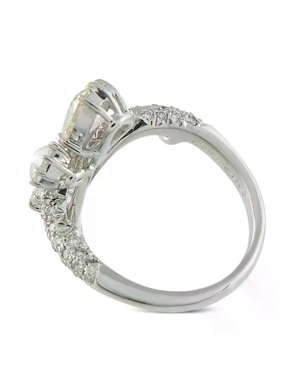 LB EXCLUSIVE 18k White Gold Diamond Cocktail Ring
