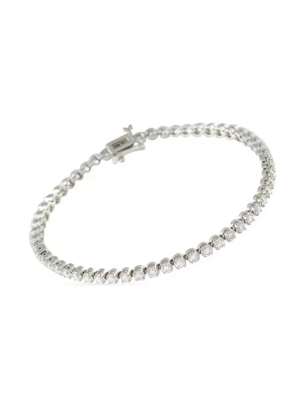 LB EXCLUSIVE 14k White Gold Diamond Tennis Bracelet - Silver