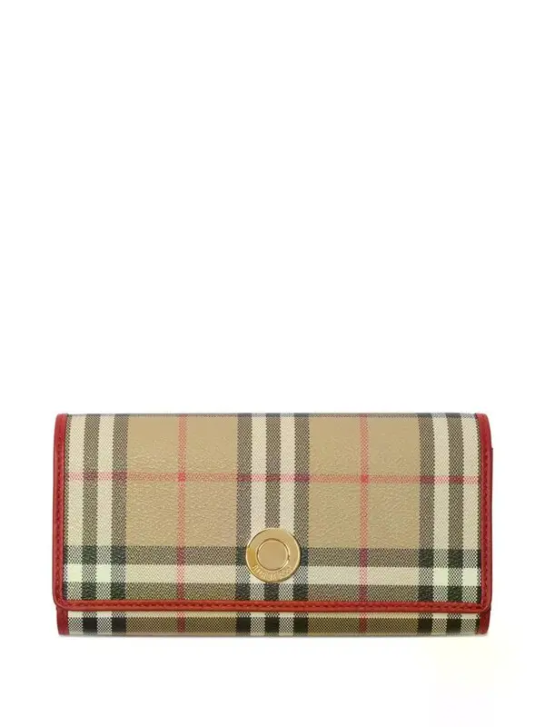 Burberry Check Wallet - Neutrals