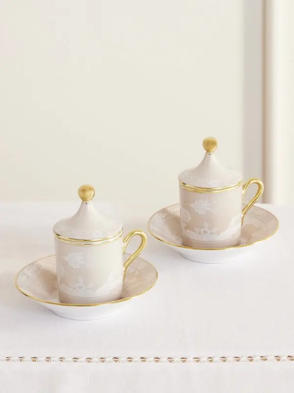 GINORI 1735 Oriente Italiano Coffee Cup Set - Pink