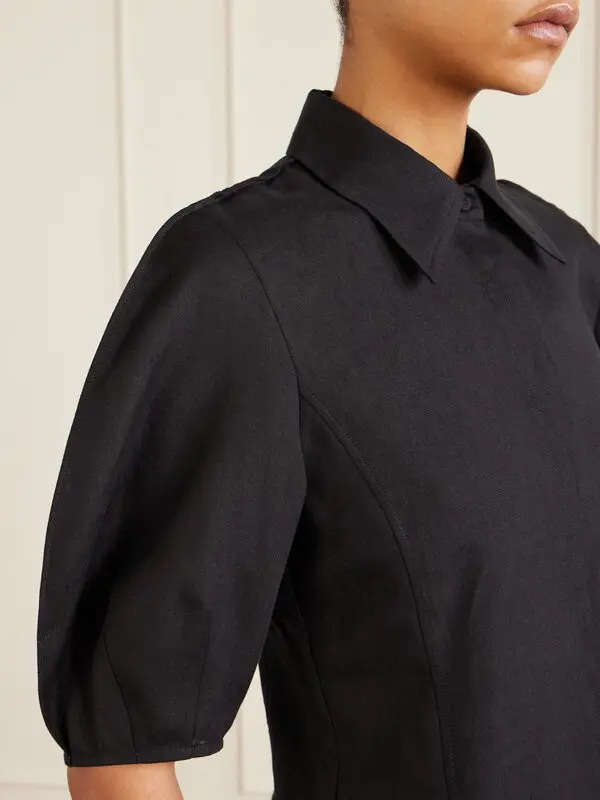Gabriela Hearst Sansi Linen Shirt - Black