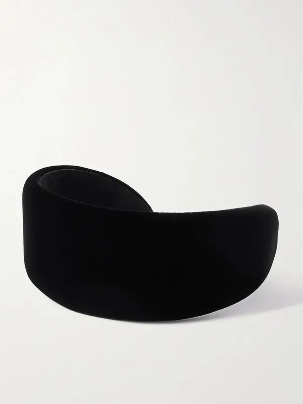 JENNIFER BEHR Maeve Silk-velvet Headband - Black