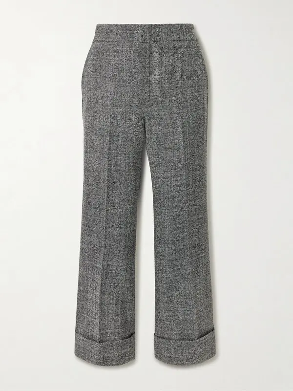 Gucci Wool-tweed Flared Pants
