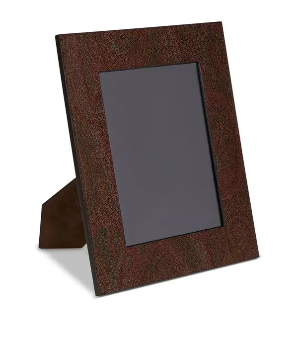 Etro Cotton-blend And Leather Arnica Photo Frame - Red