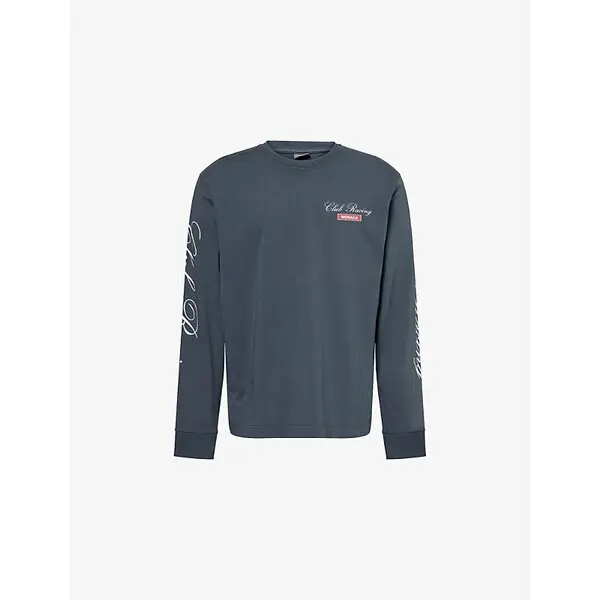 CLUB 1984 Club Racing Long-sleeve Cotton Top Xxl - Wshed Grey