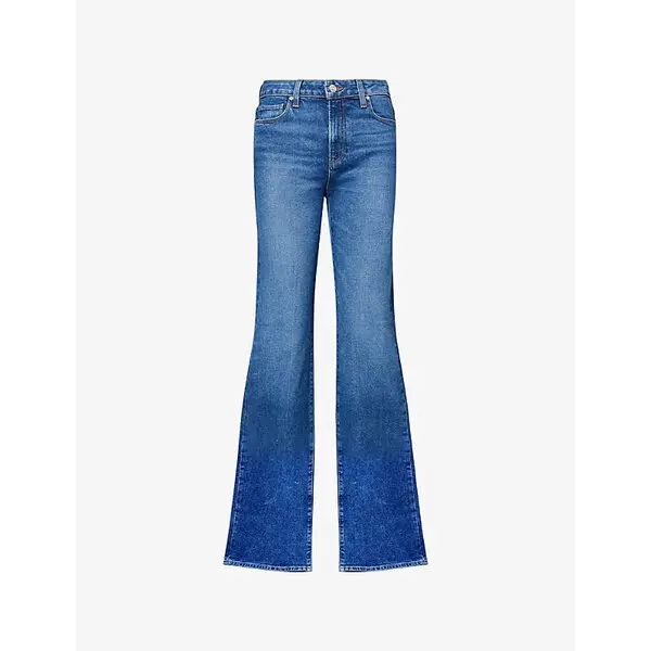 Paige Sofia Mid-rise Flared Denim Jeans