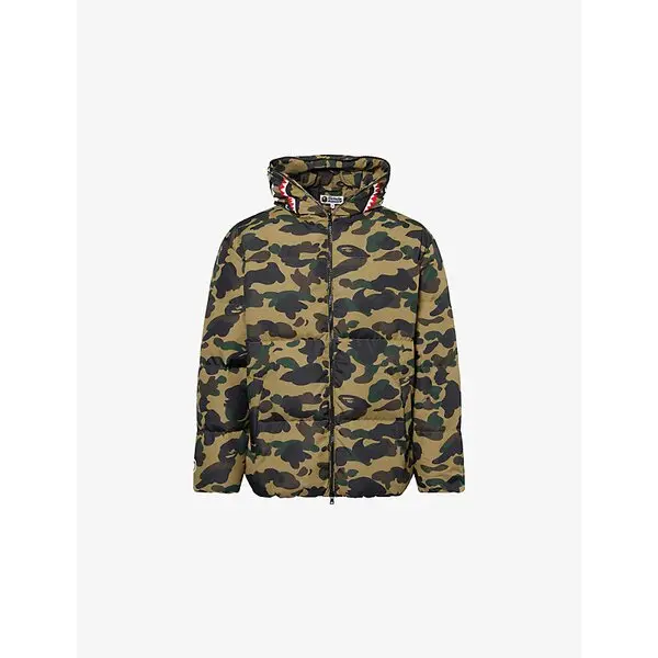 A BATHING APE Camouflage-print Padded Shell-down Jacket