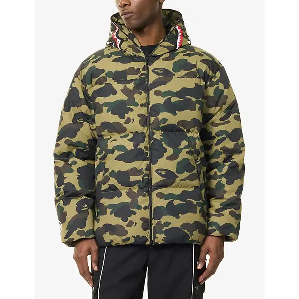A BATHING APE Camouflage-print Padded Shell-down Jacket