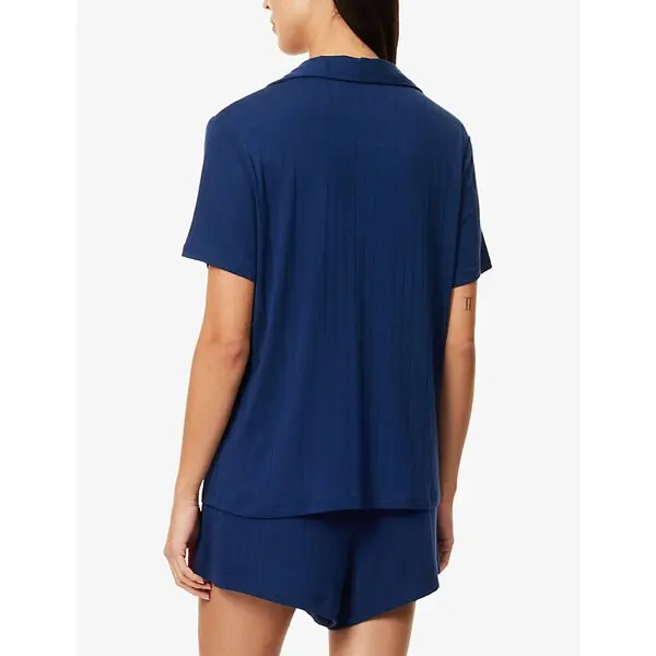 Eberjey Gisele Ribbed Stretch-woven Pyjama Set