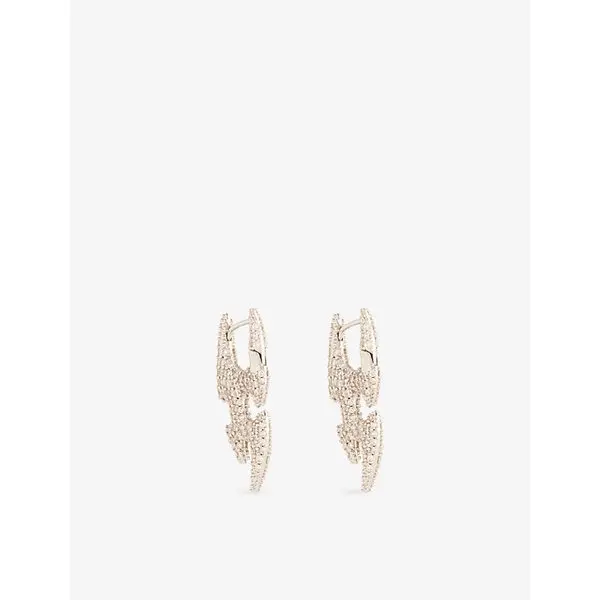 DARKAI Tribals Pavé Earrings - White
