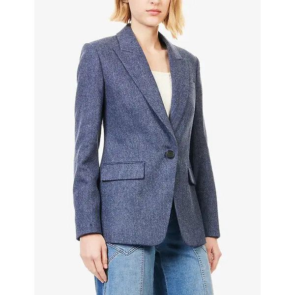 Veronica Beard Vega Notched-lapel Wool Jacket