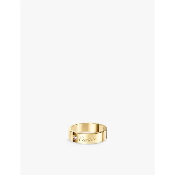 CARTIER C De 18ct Yellow-gold Diamond Wedding Ring - Yellow Gold