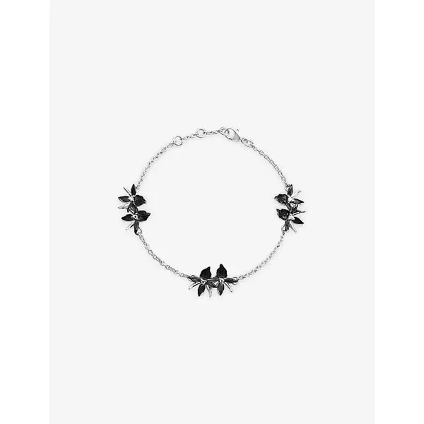 SHAUN LEANE Black Orchid Diamond Bracelet - Silver