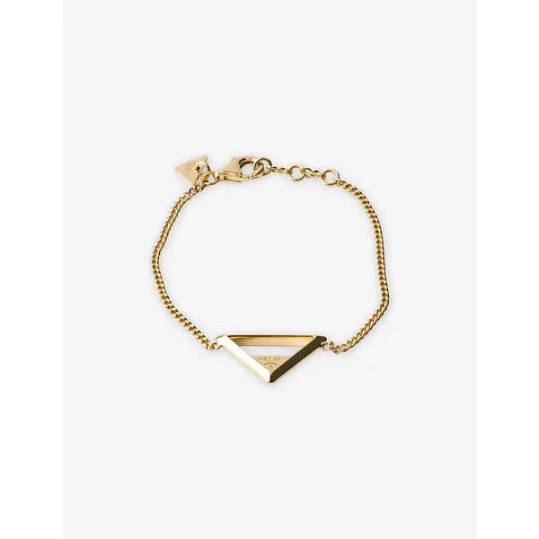 Prada Triangle Metal Bracelet - Gold/silver