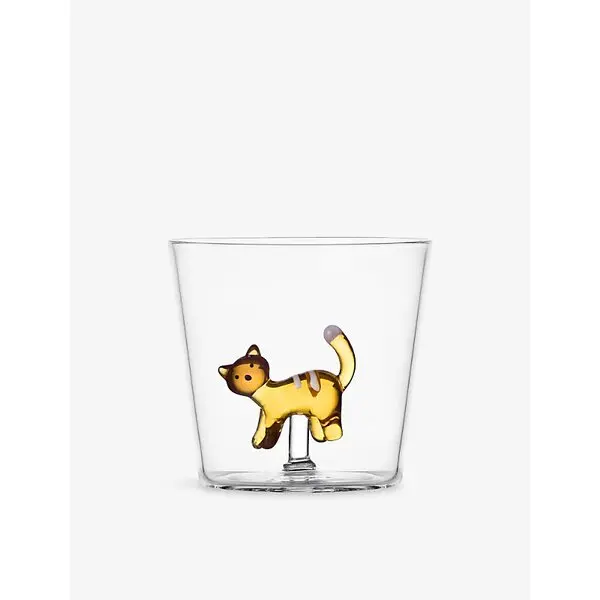 ICHENDORF MILANO Tabby Cat Borosilicate-glass Tumbler - Multicolor