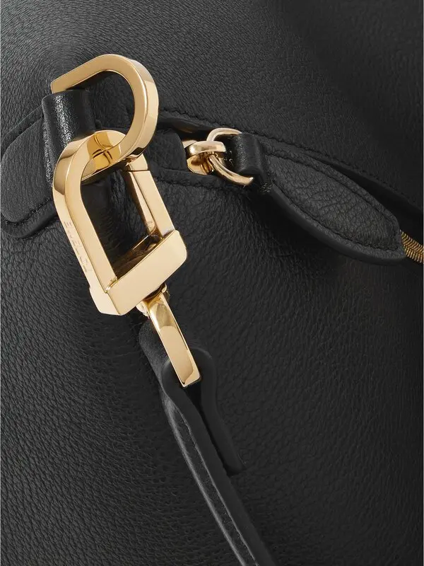TOTEME Bevel Medium Textured-leather Tote