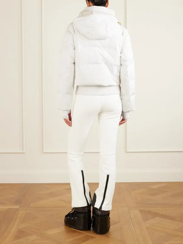 Bogner Hooded Fleece-trimmed Padded Quilted Down Ski Jacket