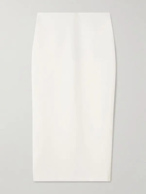 Max Mara Brandy Jersey Midi Skirt - Neutrals