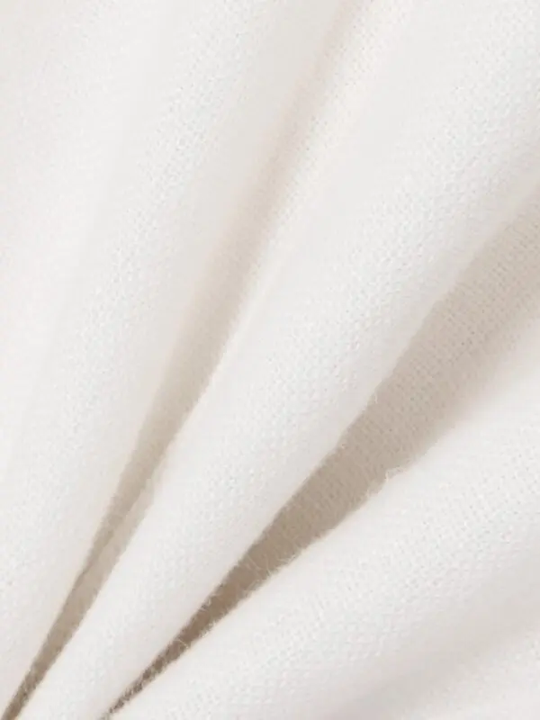 Posse Effi Capri Crocheted Lace-trimmed Linen Pants - Neutrals