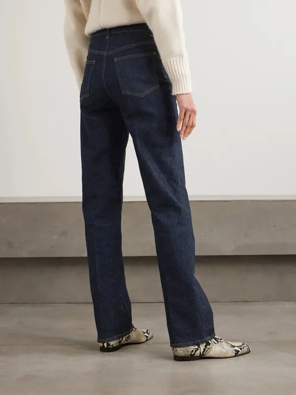 Ossou Flex High-rise Straight-leg Jeans - Blue