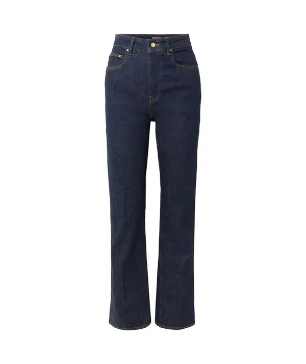 Ossou Flex High-rise Straight-leg Jeans - Blue