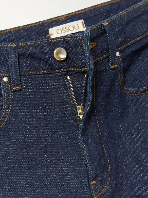 Ossou Flex High-rise Straight-leg Jeans - Blue