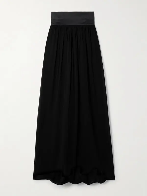 Posse Solene Strapless Maxi Dress - Black