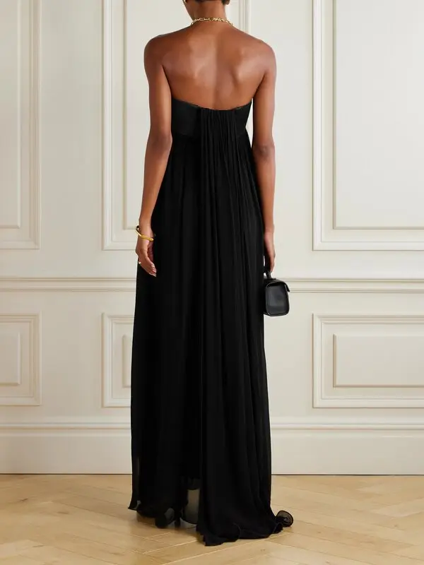 Posse Solene Strapless Maxi Dress - Black