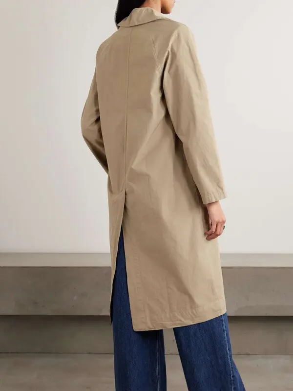 LESET Cotton Trench Coat - Camel