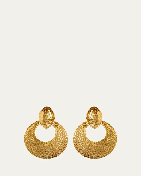 BEN-AMUN Textured Hoop Clip-on Earrings