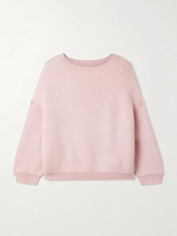 Khaite Sabina Cashmere And Mohair-blend Sweater - Pink