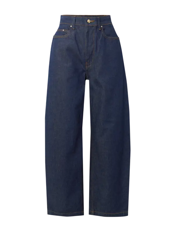 Ossou Bends High-rise Barrel-leg Jeans