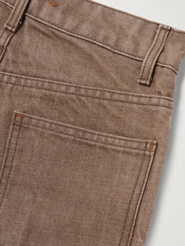Ossou Drift High-rise Straight-leg Jeans - Brown