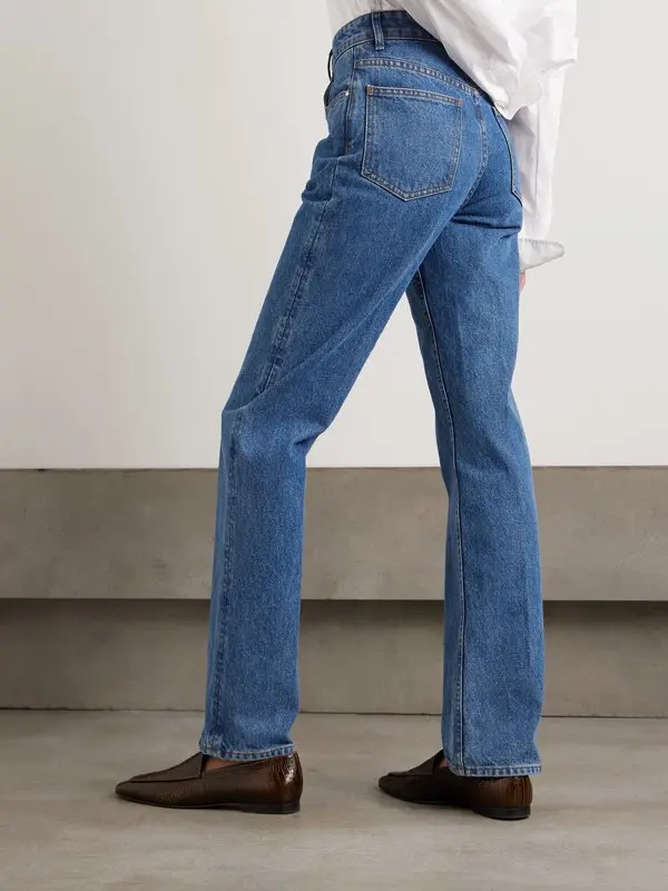 Ossou Noon High-rise Straight-leg Jeans - Blue
