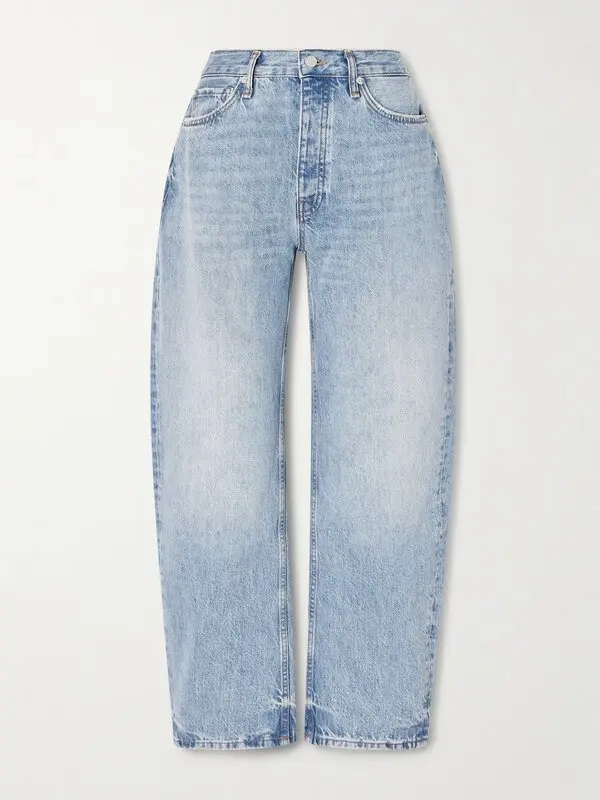 ANINE BING Fritz High-rise Barrel-leg Jeans - Blue