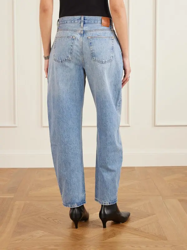 ANINE BING Fritz High-rise Barrel-leg Jeans - Blue