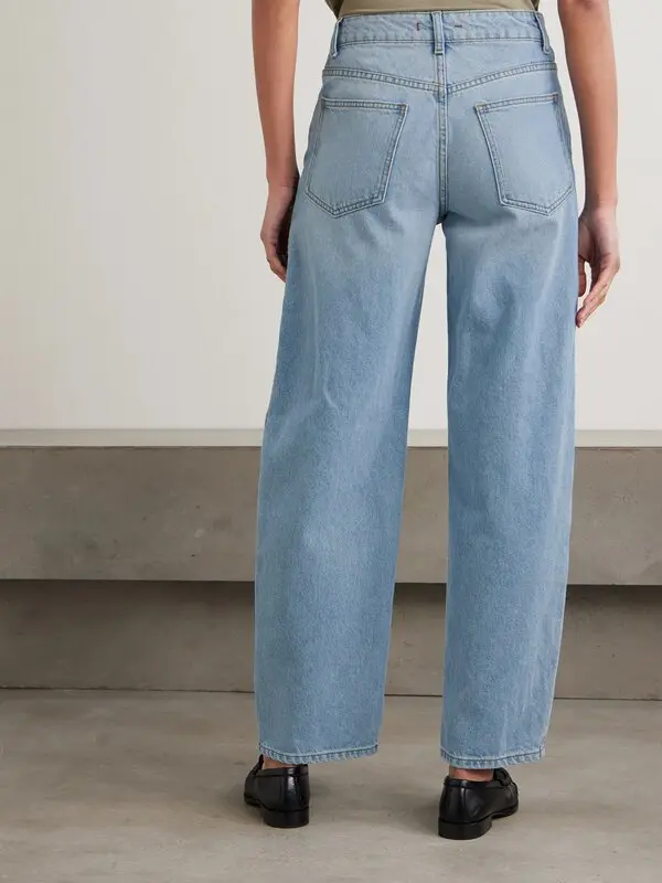 Ossou Rider Low-rise Straight-leg Jeans - Blue