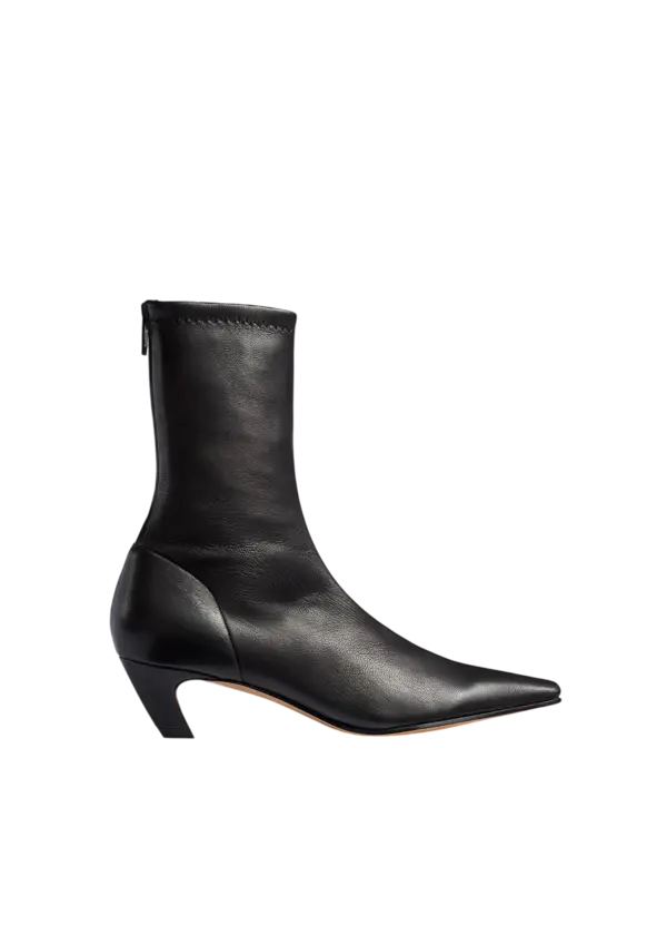 Khaite Arizona Stretch Ankle Boot - Black