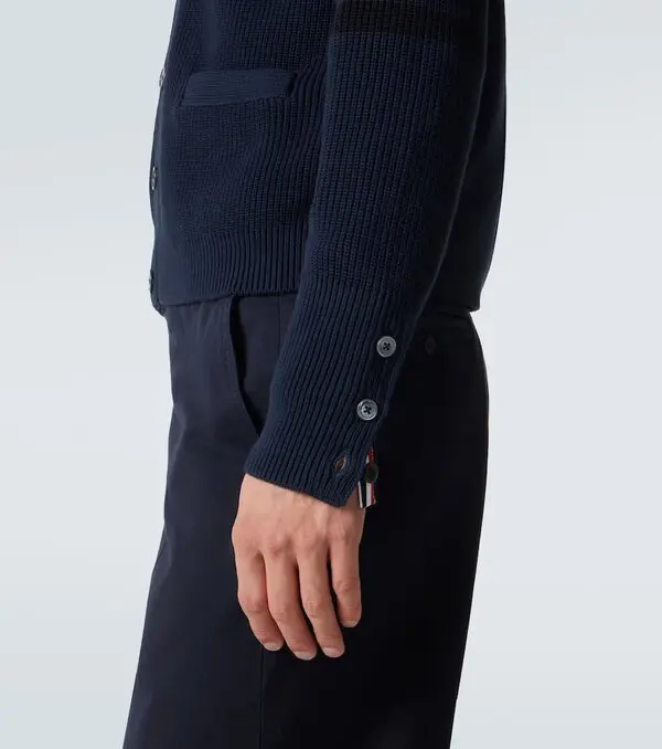 Thom Browne 4-bar Cotton Cardigan