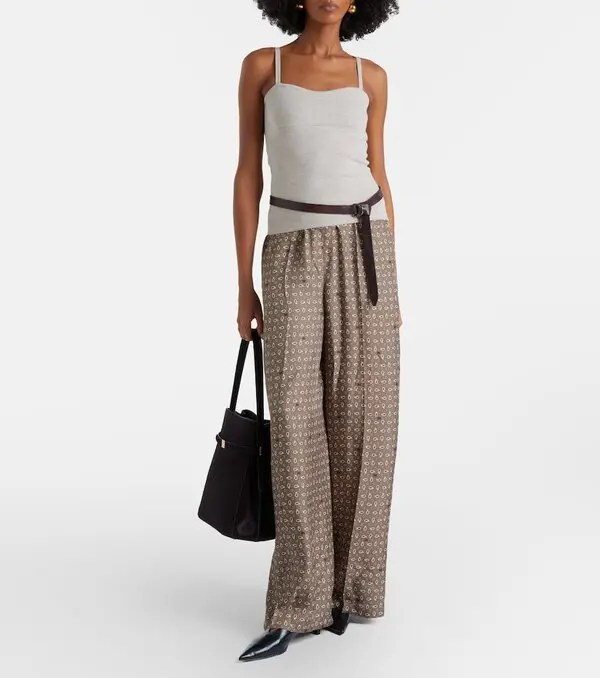 Max Mara Epica Wool-blend Top - Beige