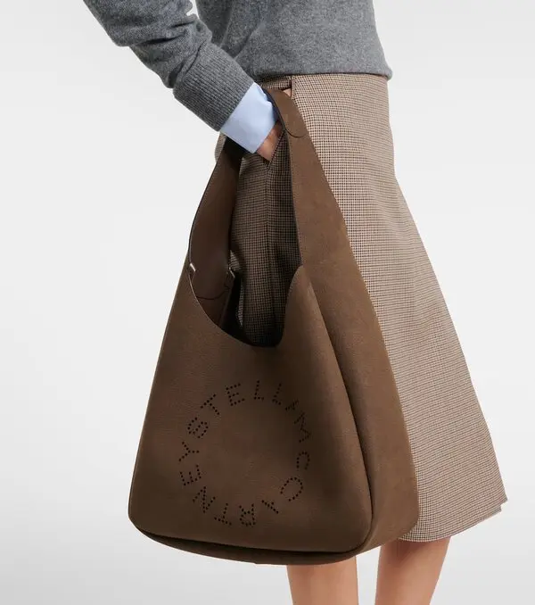 Stella McCartney Logo Shoulder Bag - Brown